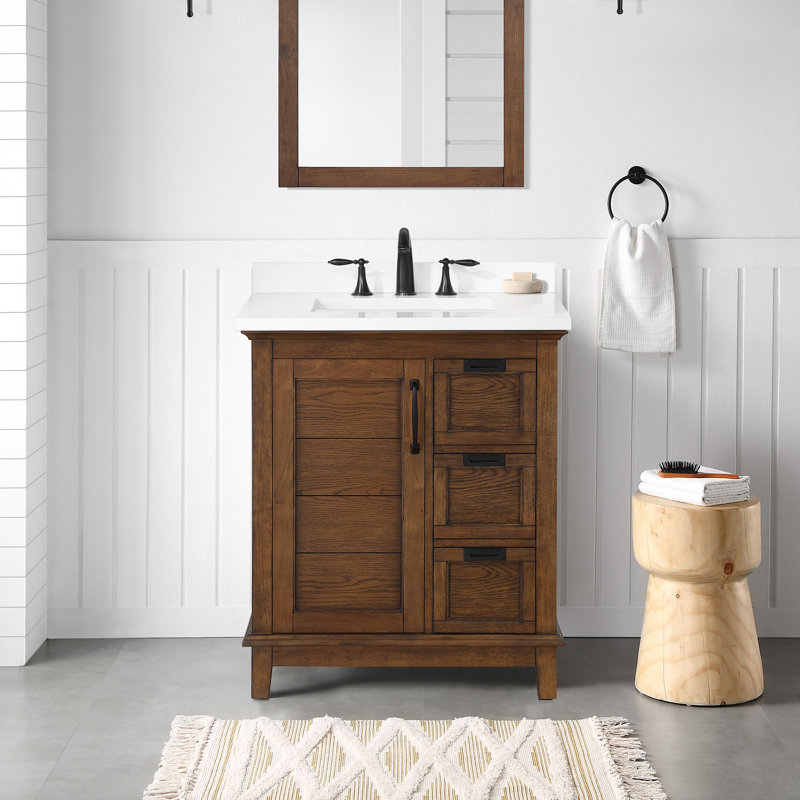 Dovecove Plattsmouth 30 Free Standing Single Bathroom Vanity With